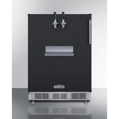 Summit 24" Wide Front Tap Built-In Beer Kegerator SBC58BFRTPLHD ...
