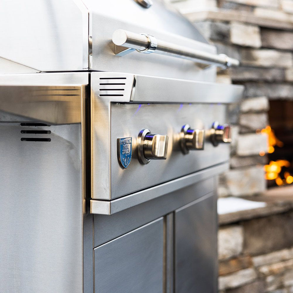 American Made Grills Atlas 36 Inch Freestanding Gas or Propane Grill A ...