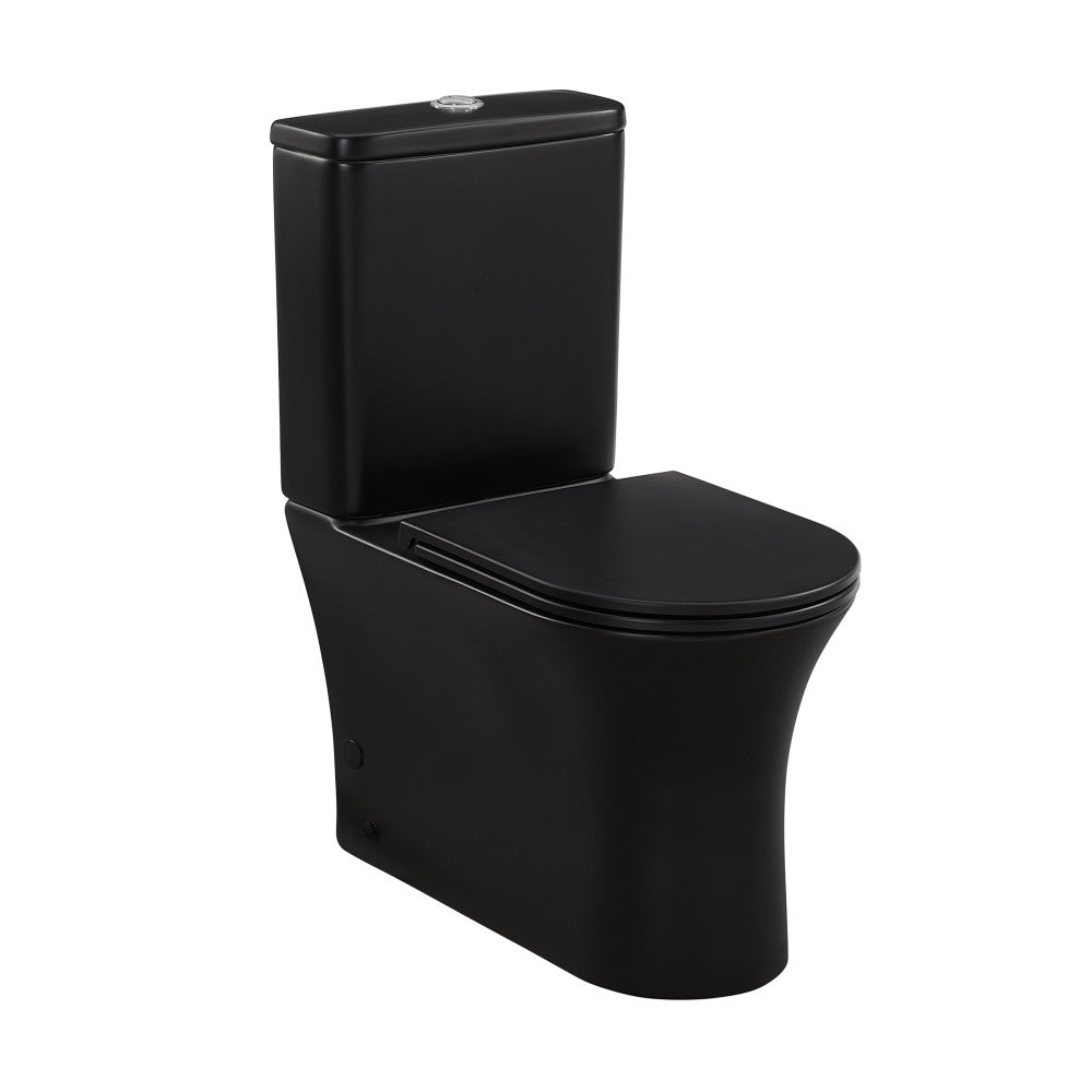 Swiss Madison Calice Two-Piece Elongated Rear Outlet Toilet Dual-Flush ...