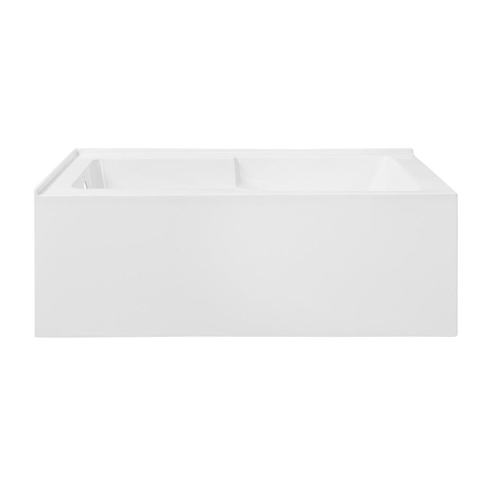 Swiss Madison Claire 60" x 32" Left-Hand Drain Drain Alcove Tub with C ...