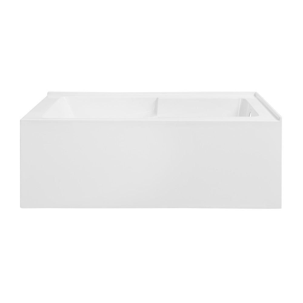 Swiss Madison Claire 60" x 32" Right-Hand Drain Drain Alcove Tub with ...