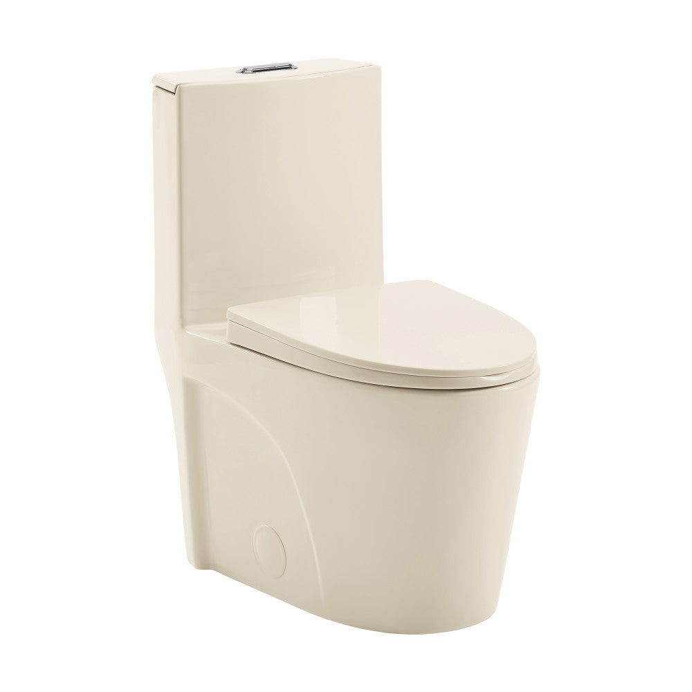 Swiss Madison St. Tropez One Piece Elongated Toilet Dual Vortex Flush ...